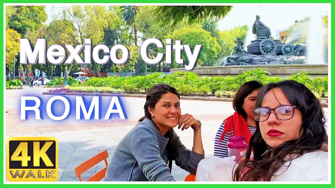 【4K】WALK Colonia ROMA CDMX Mexico City SLOW TV travel vlog | CDMXTV
